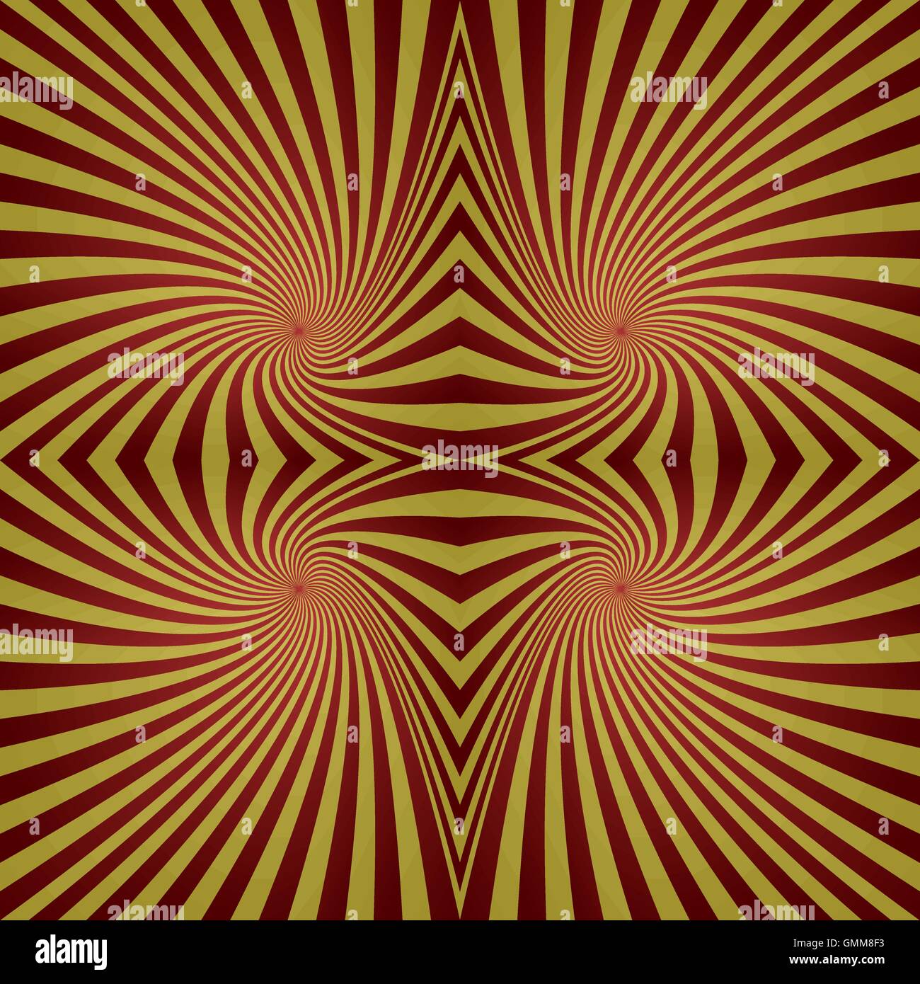 Red and yellow seamless swirling rays pattern Stock Vector Image & Art ...