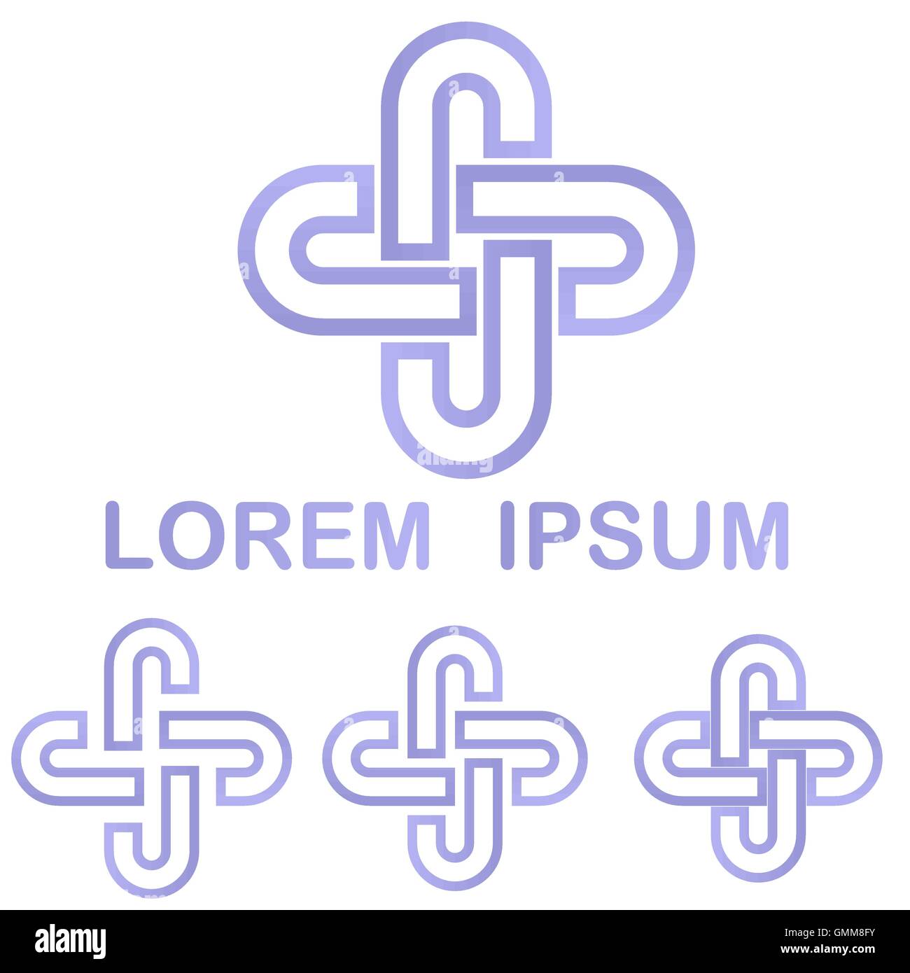 Light purple cycle logo design set Stock Vector Image & Art - Alamy