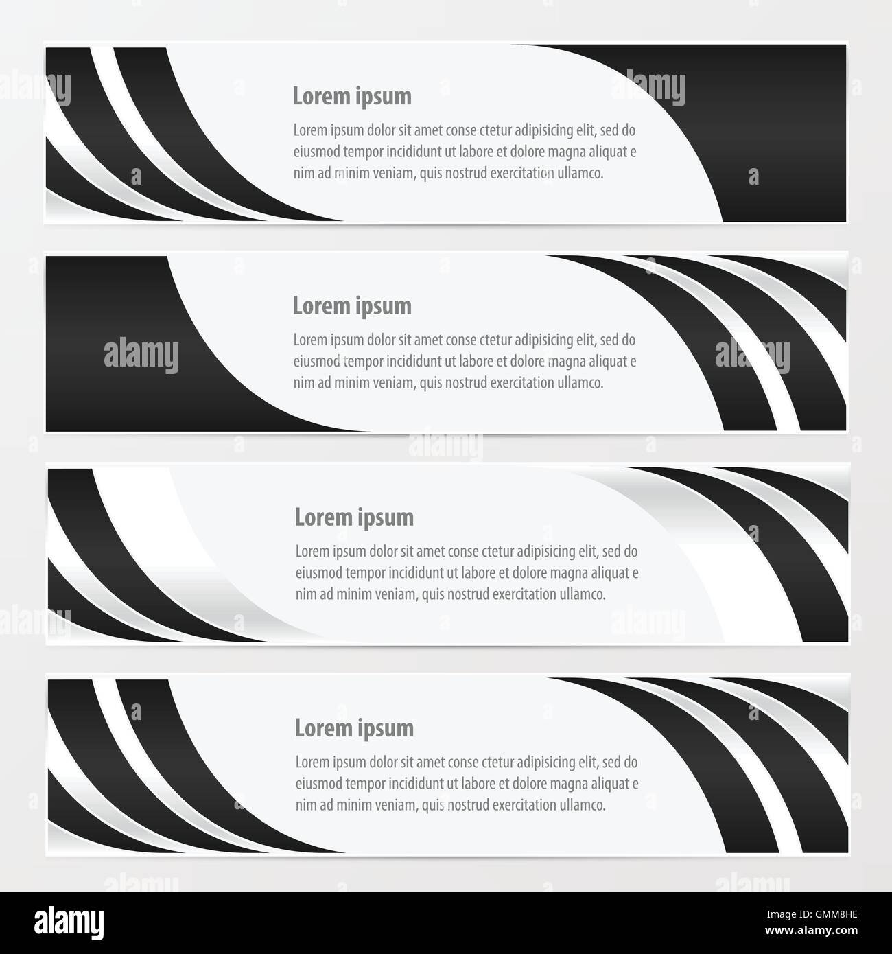 banner black and white color Stock Vector Image & Art - Alamy