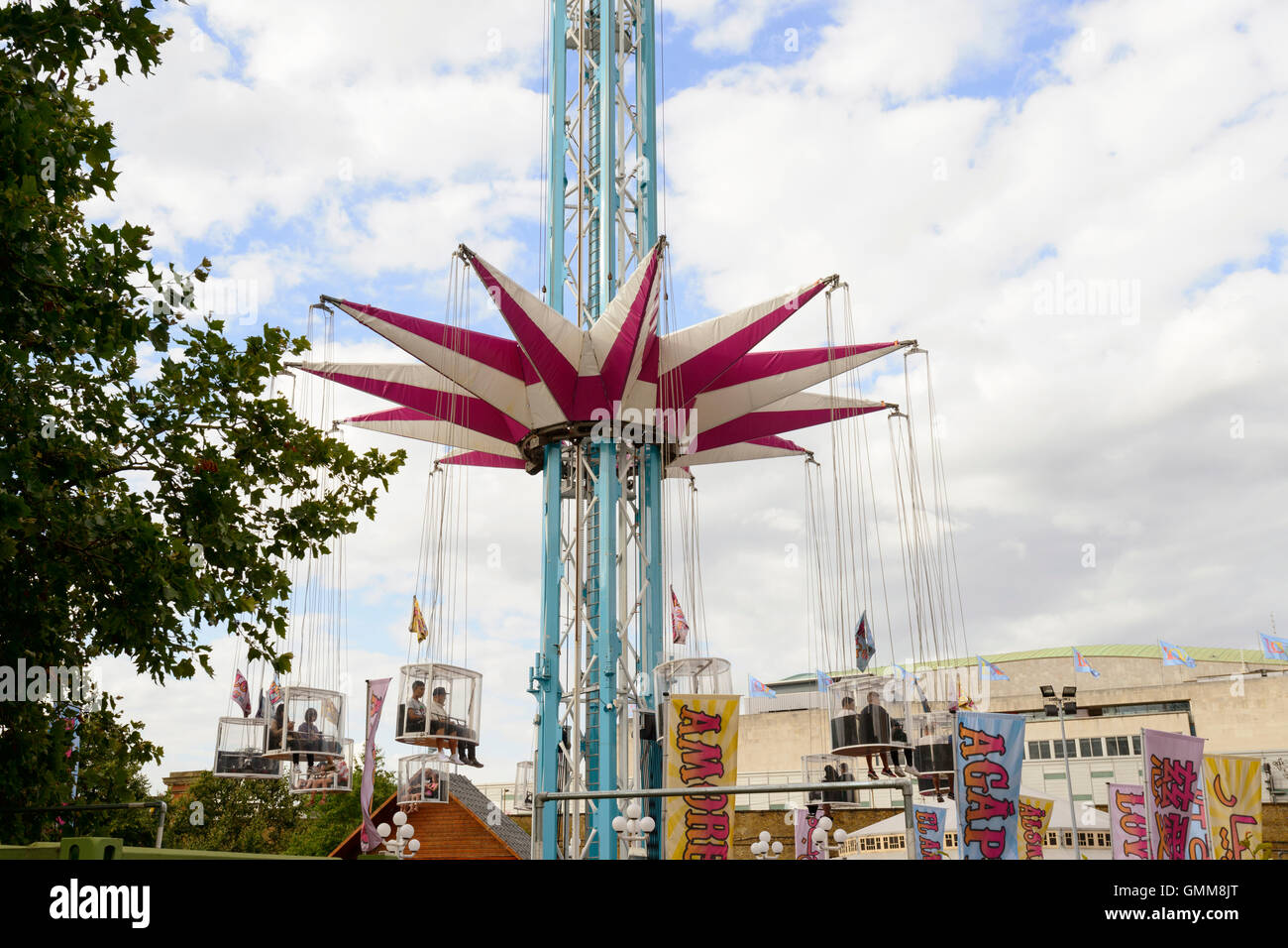 High rise ride at the Southbank, London Stock Photo - Alamy