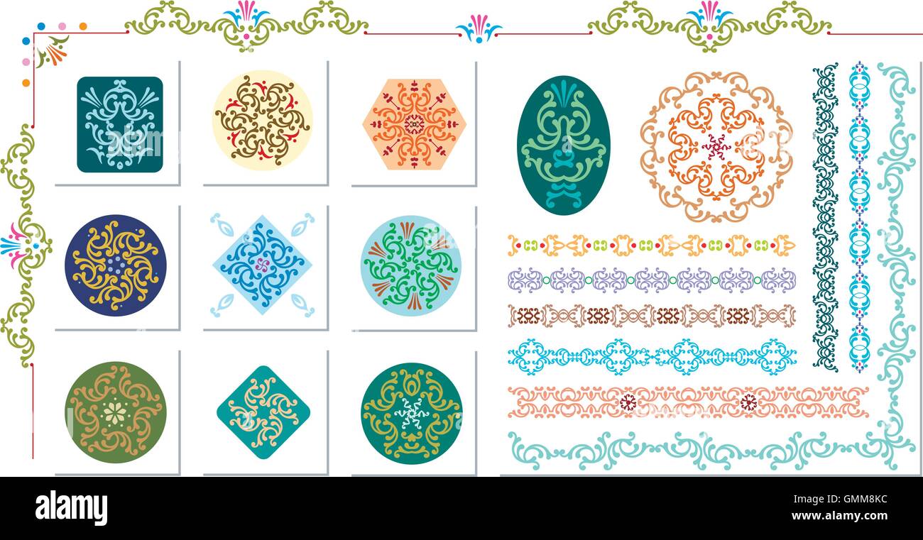 Frame Border Design Elements Stock Vector Image & Art - Alamy