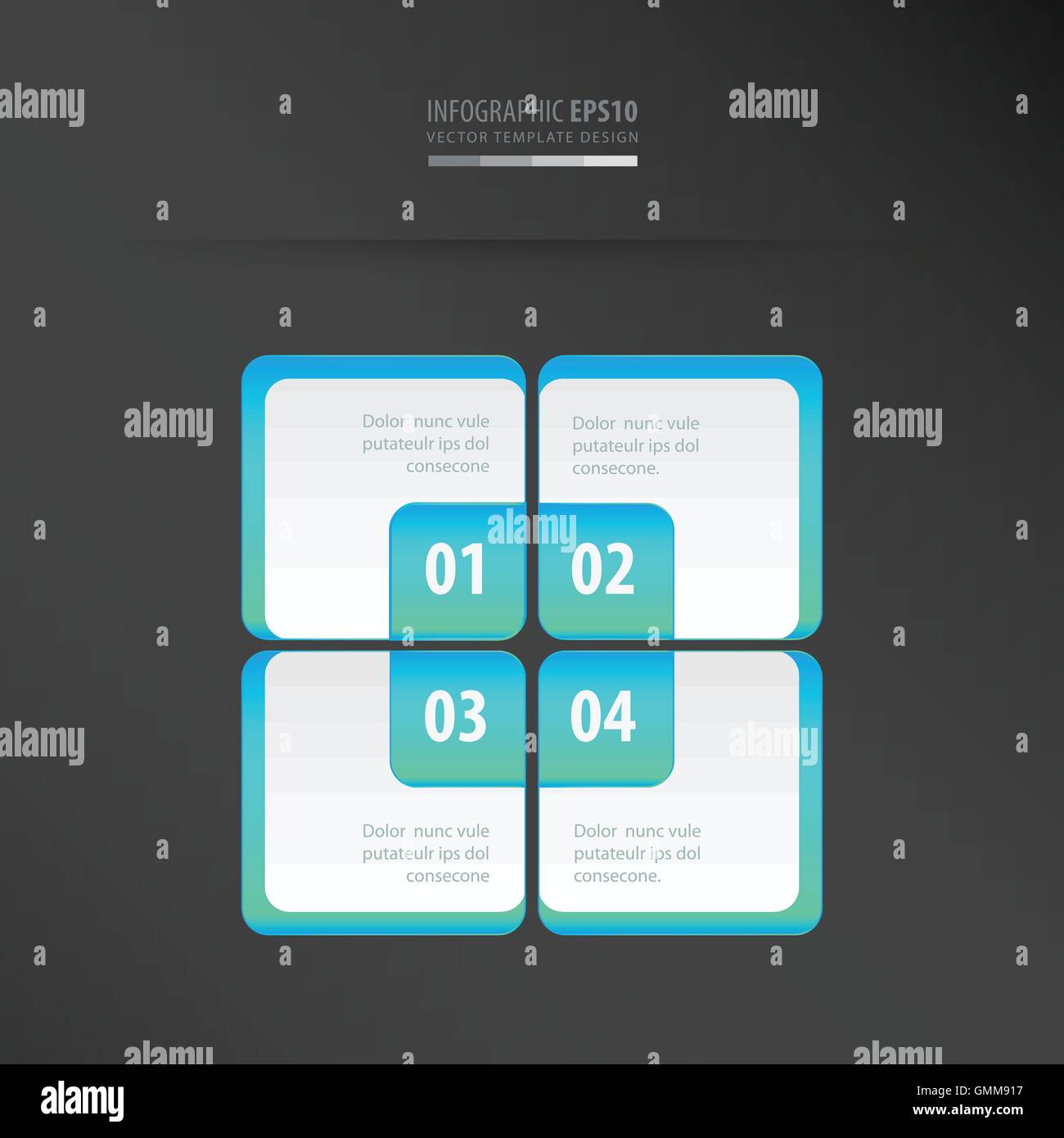 Rectangle presentation template neon blue Stock Vector Image & Art - Alamy