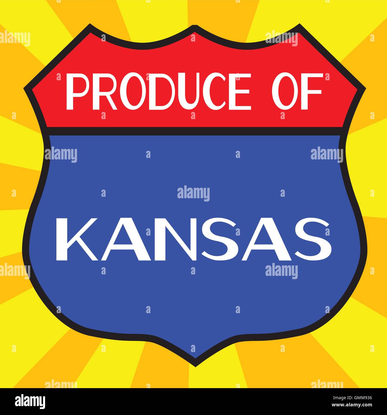 Kansas route 66 Stock Vector Images - Alamy