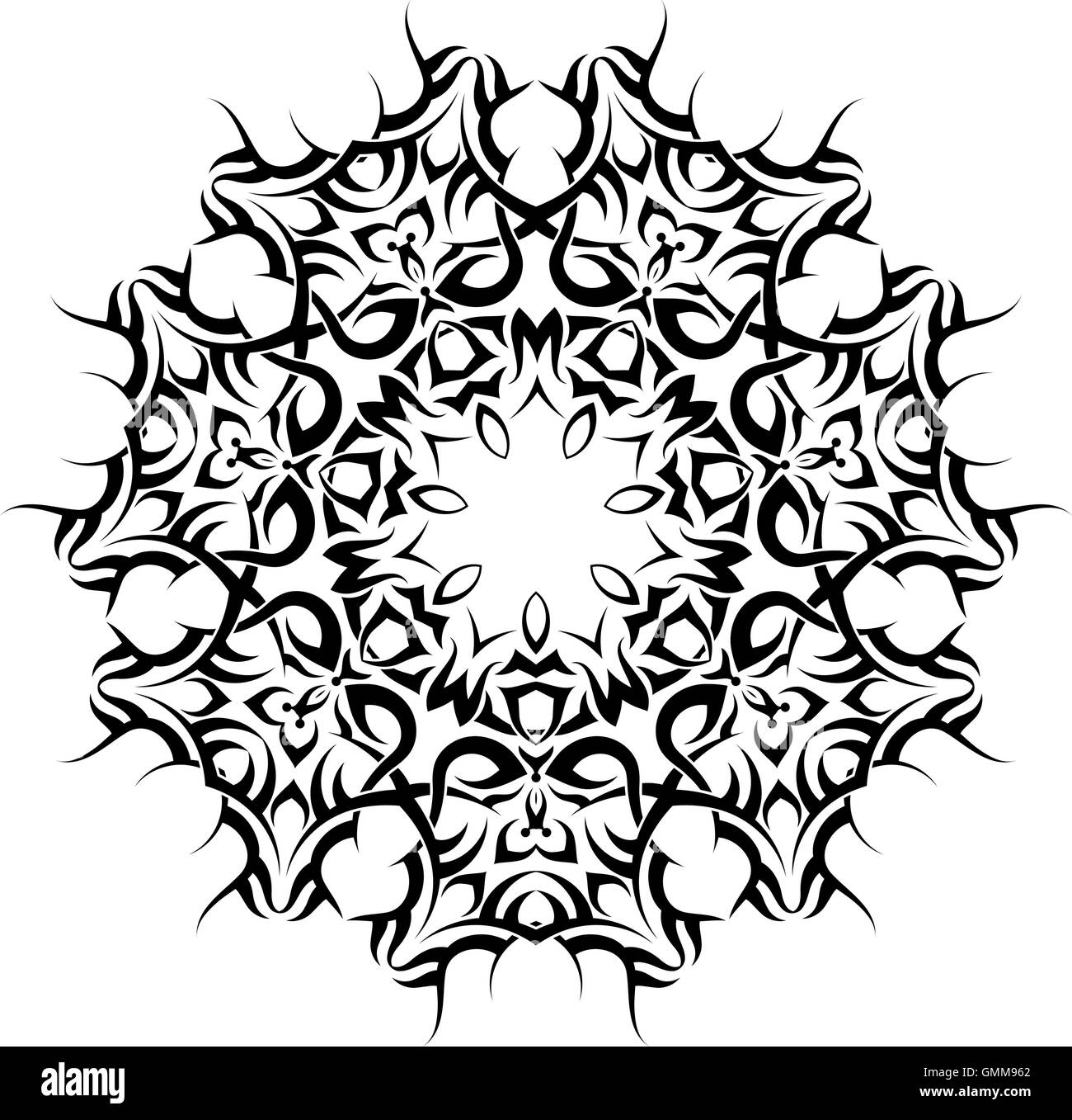 Tribal Tattoo Circular Stock Vector Image & Art - Alamy