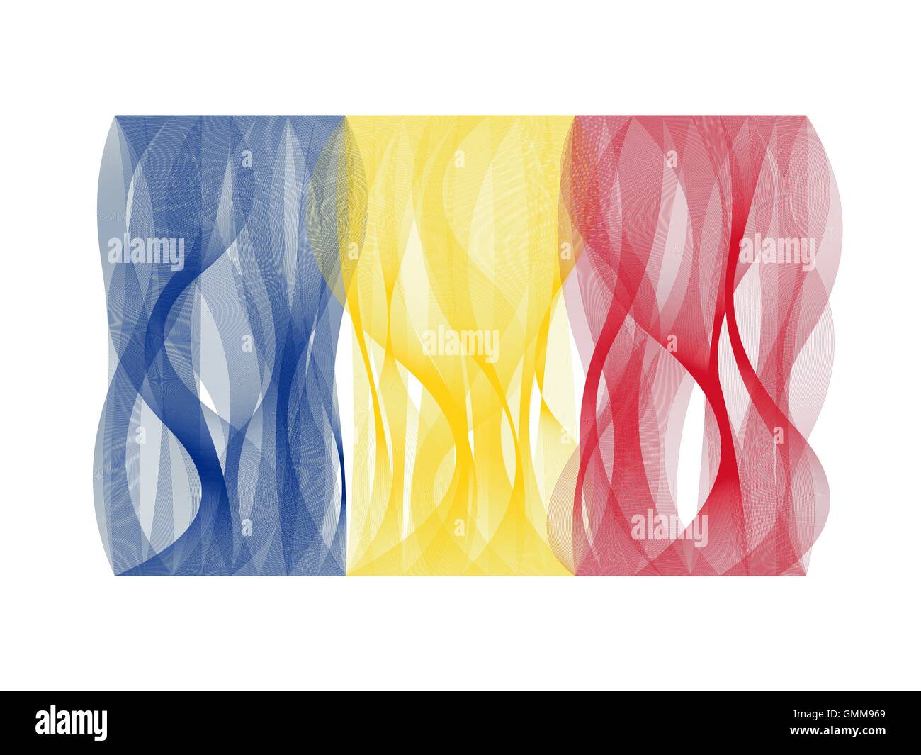 Wave line flag of Romania Stock Vector Image & Art - Alamy