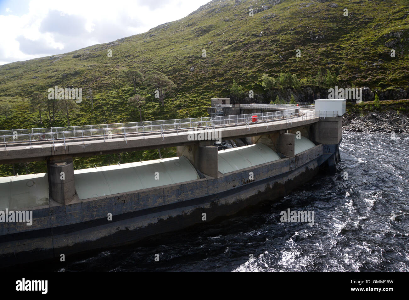 The Loch Monar Arched Dam by Scottish Hydro in Glen Strathfarrar ...