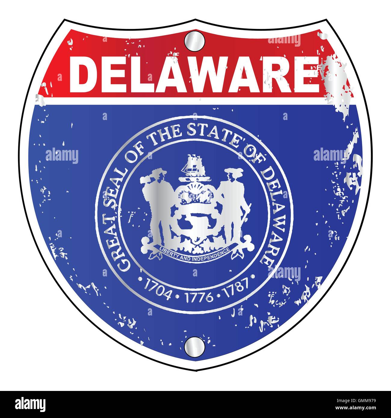 Delaware Interstate Sign Stock Vector Image & Art - Alamy