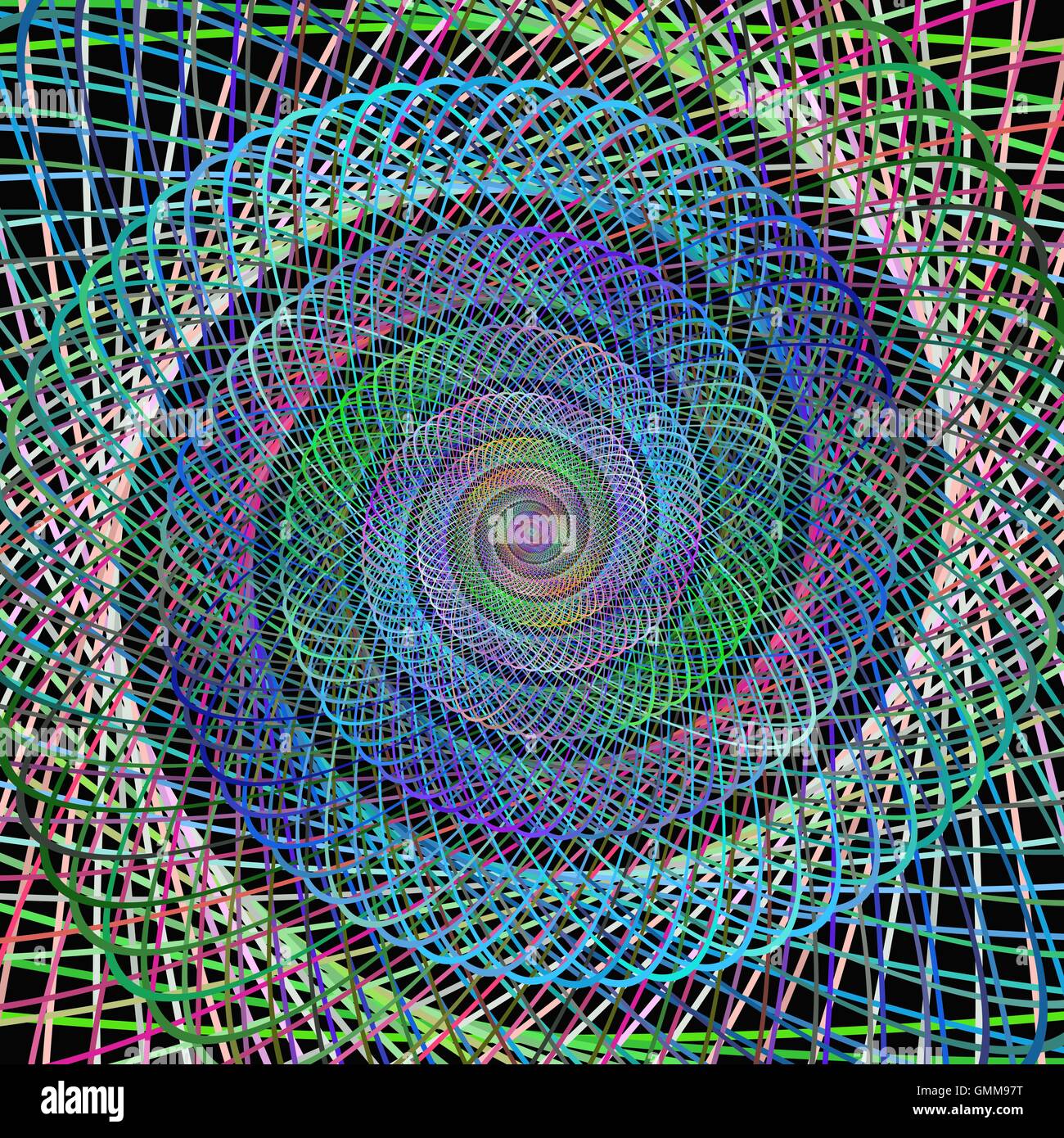 Multicolor fractal spiral background Stock Vector Image & Art - Alamy