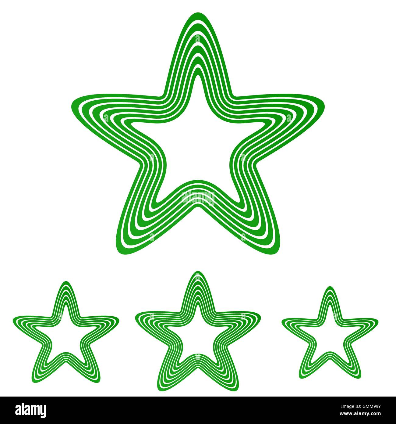 Green line star logo design set Stock Vector Image & Art - Alamy