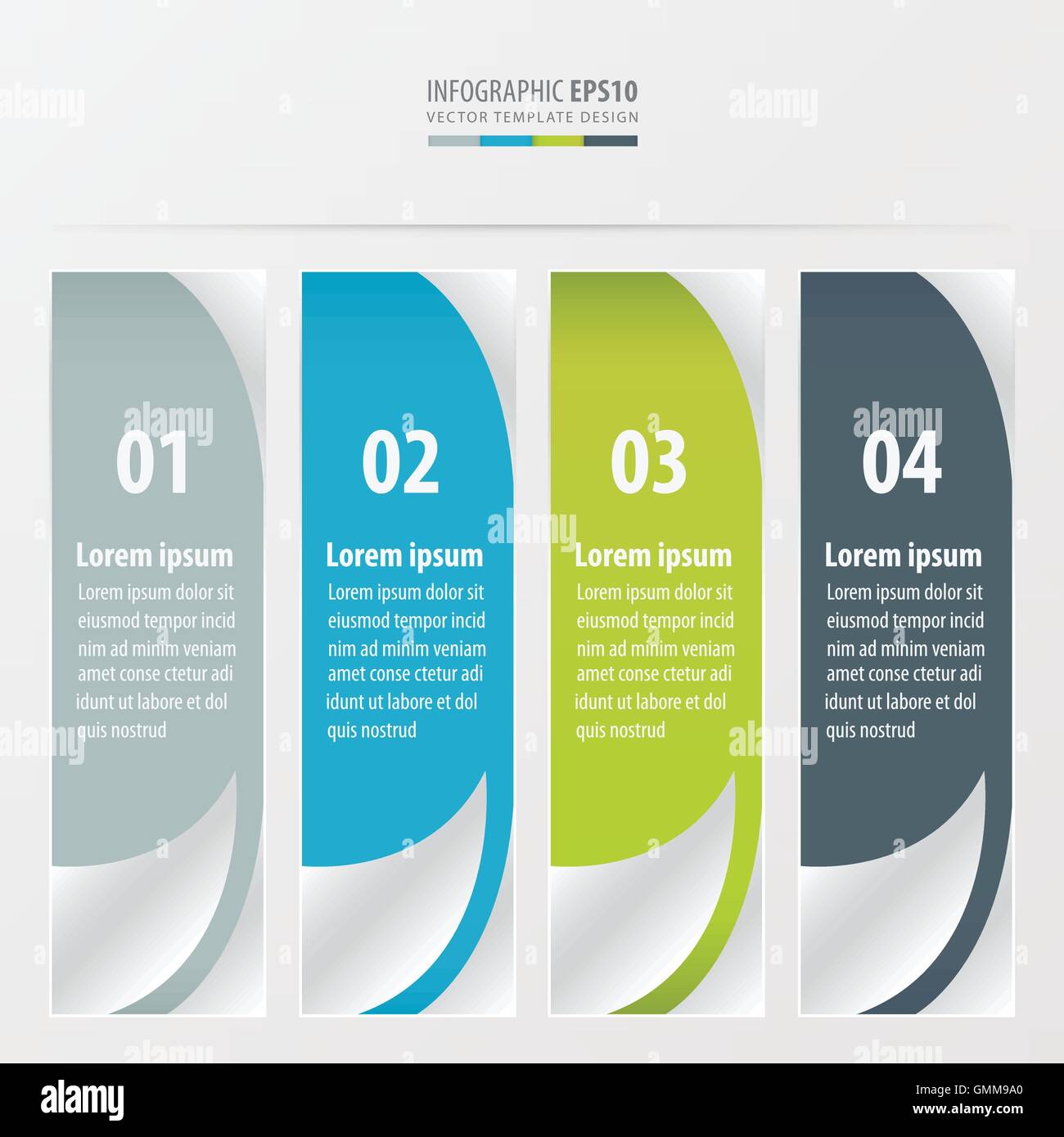 Arrow Banner Design Green, blue, gray color Stock Vector Image & Art ...