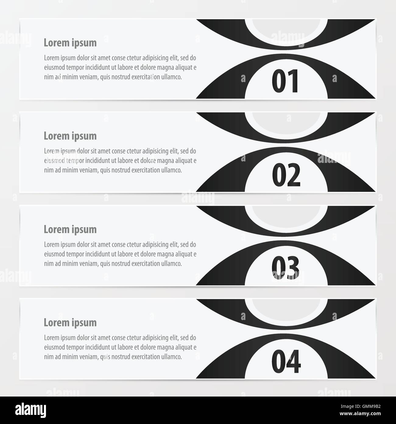 vector banner modern design black and white color Stock Vector Image ...
