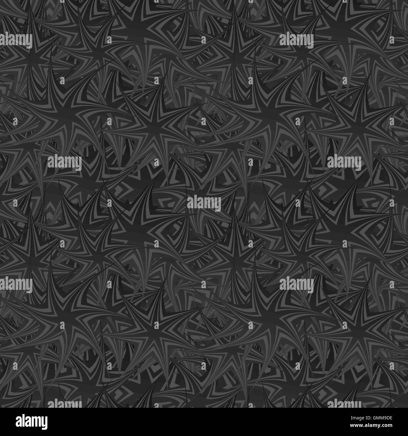 Black seamless twisted star pattern background Stock Vector Image & Art ...