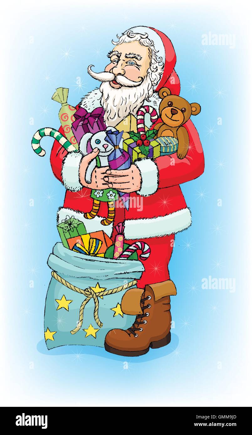 Santa hat sweet candy Stock Vector Images - Alamy