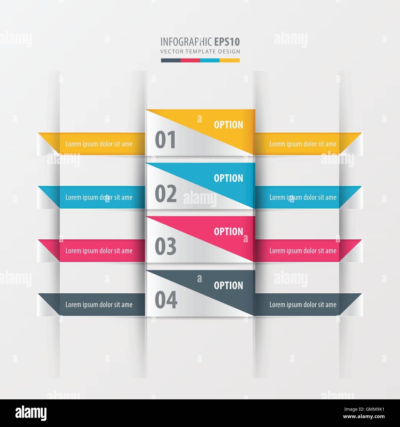 design layout banner Yellow, blue, pink color Stock Vector Image & Art ...