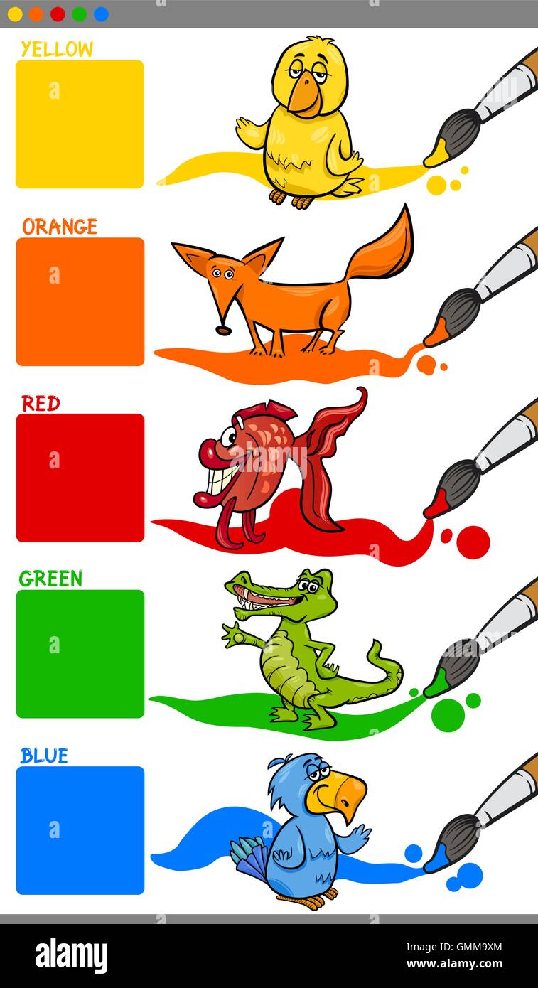 Cartoon illustration primary colors funny hi-res stock photography and ...
