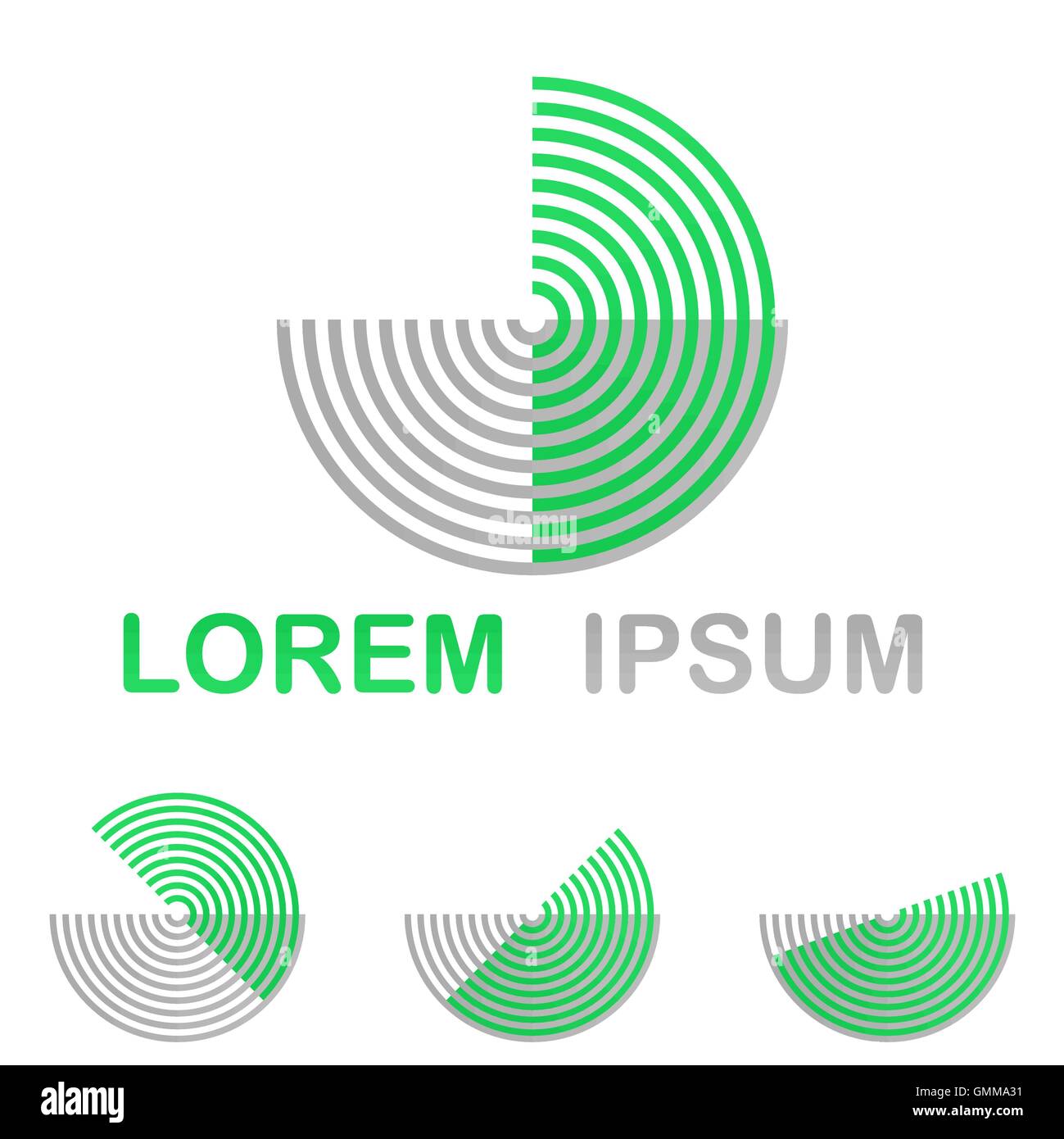 Concentric circles icon abstract Cut Out Stock Images & Pictures - Alamy