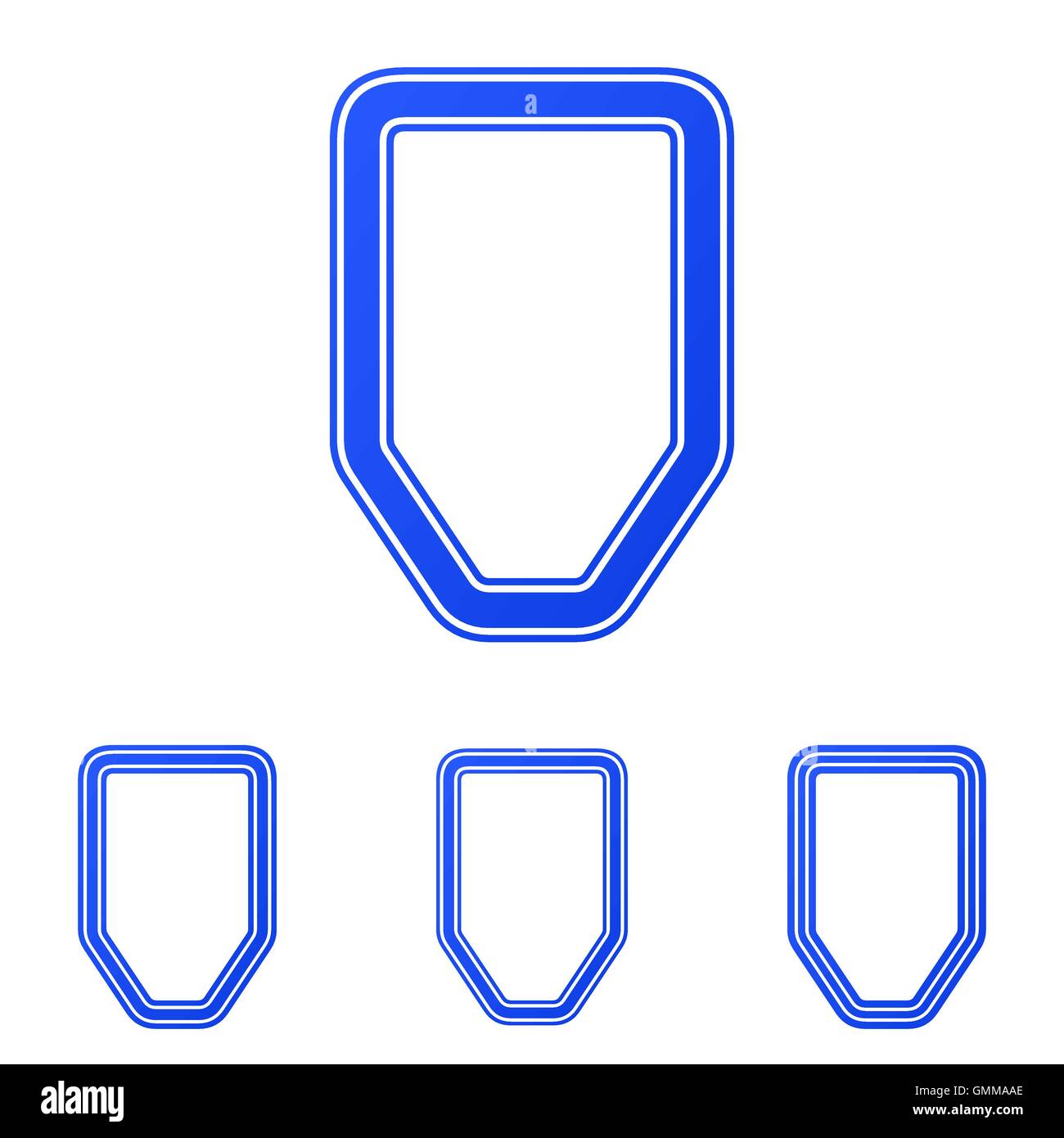 Blue line defense logo design set Stock Vector Image & Art - Alamy