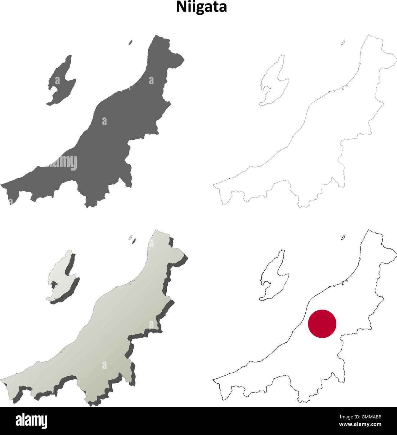 Map of niigata hi-res stock photography and images - Alamy