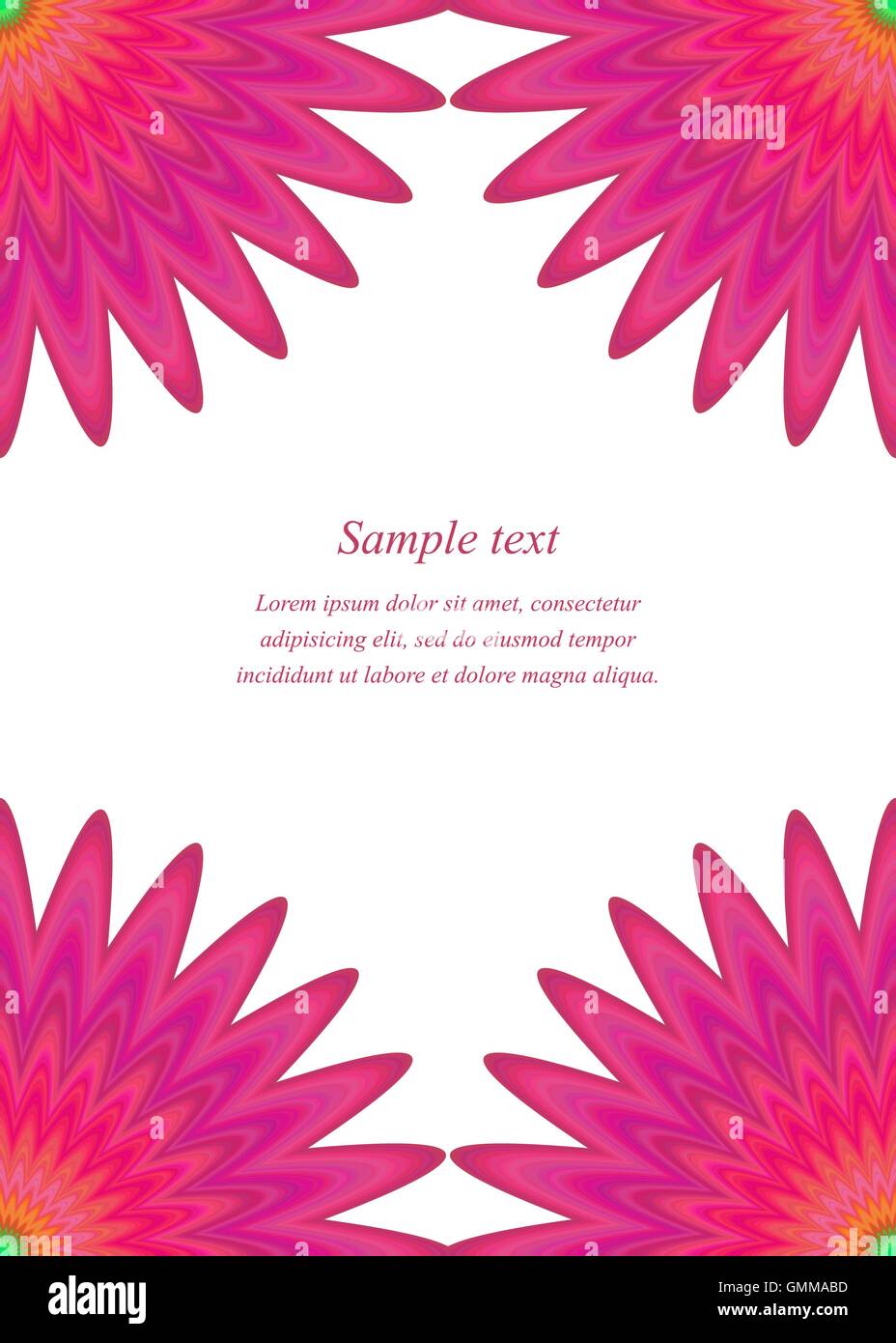 Red floral page corner design template Stock Vector Image & Art - Alamy
