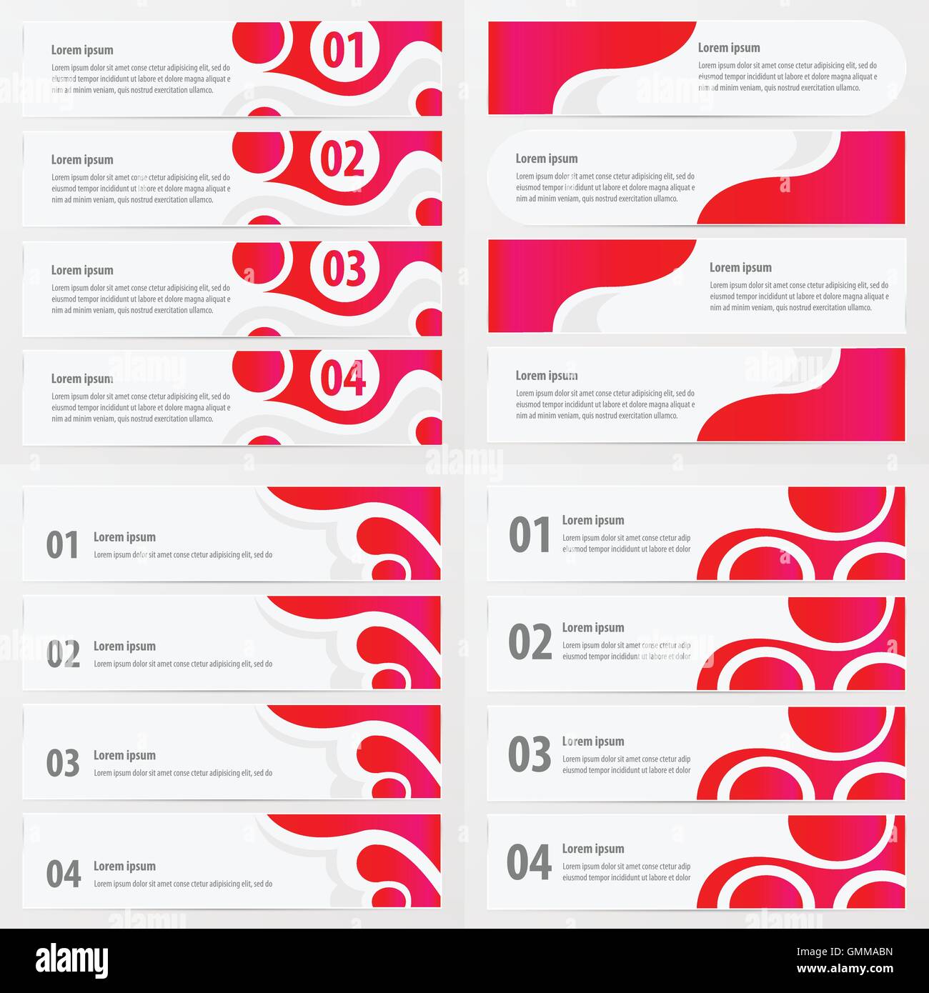 banner and template pink color vectors design Stock Vector Image & Art ...