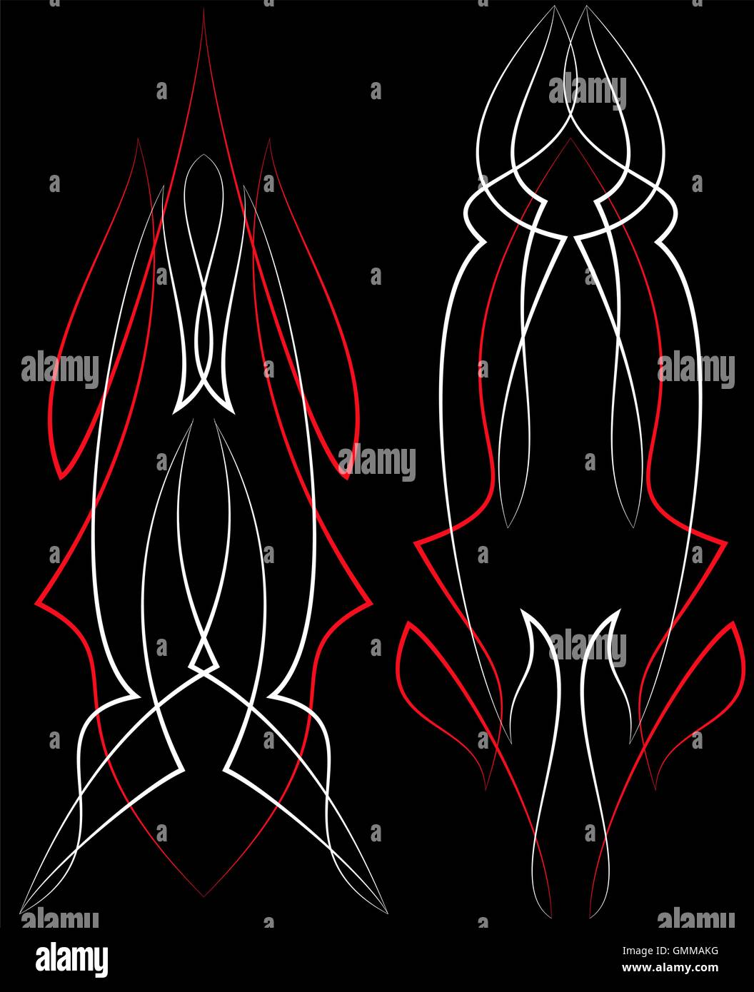 Pinstripe Graphics : Vinyl Ready Stock Vector Image & Art - Alamy