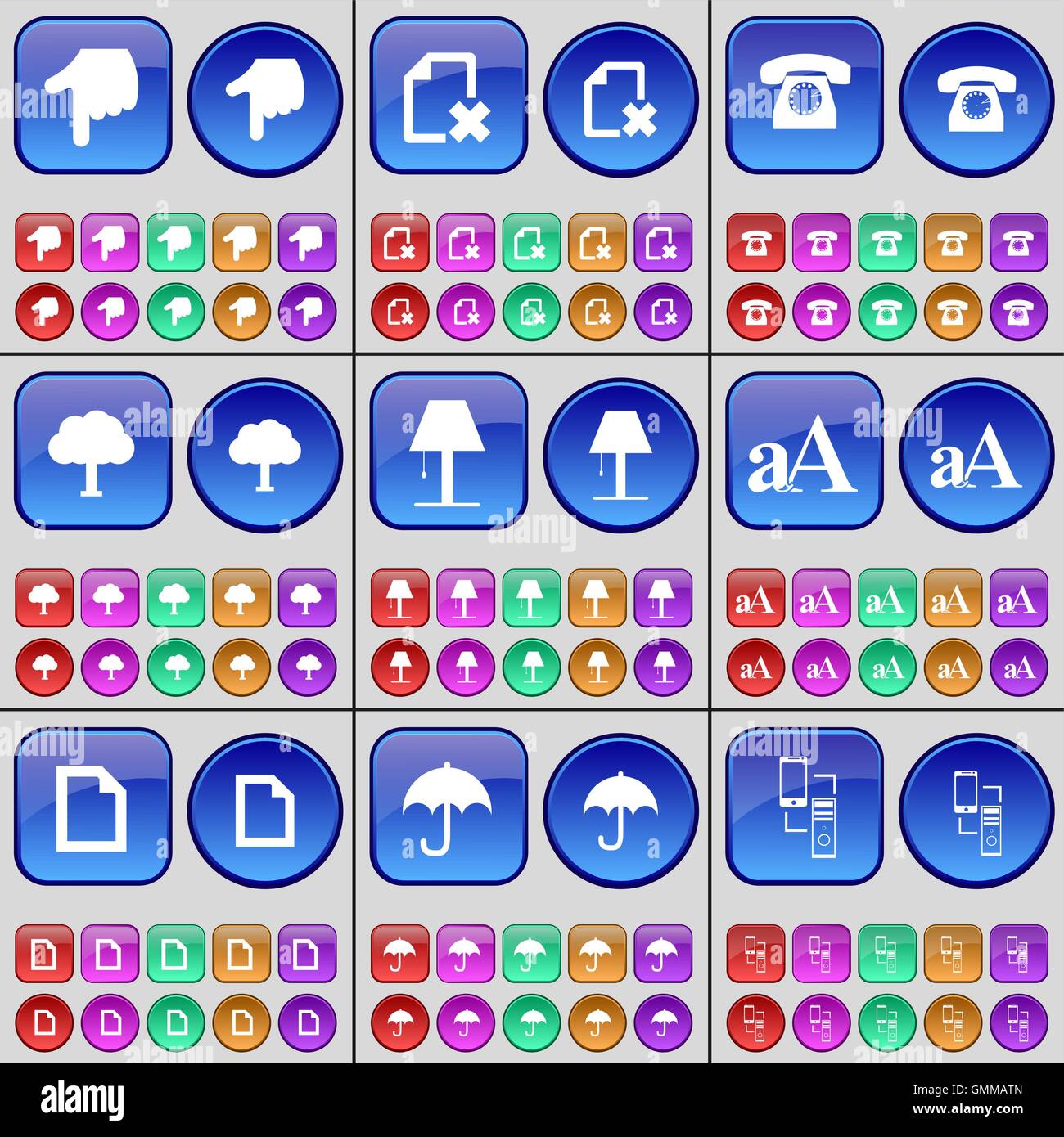 Large button phone Stock Vector Images - Alamy