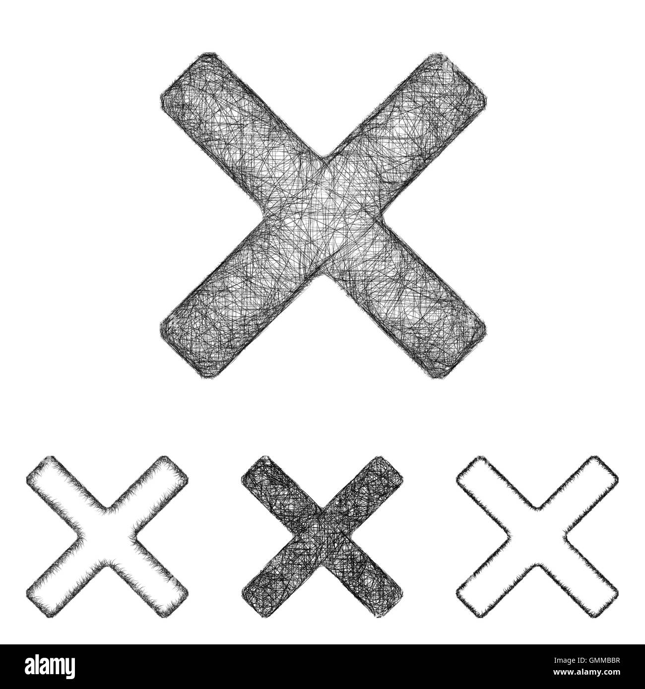 Cross collection sketch Cut Out Stock Images & Pictures - Alamy