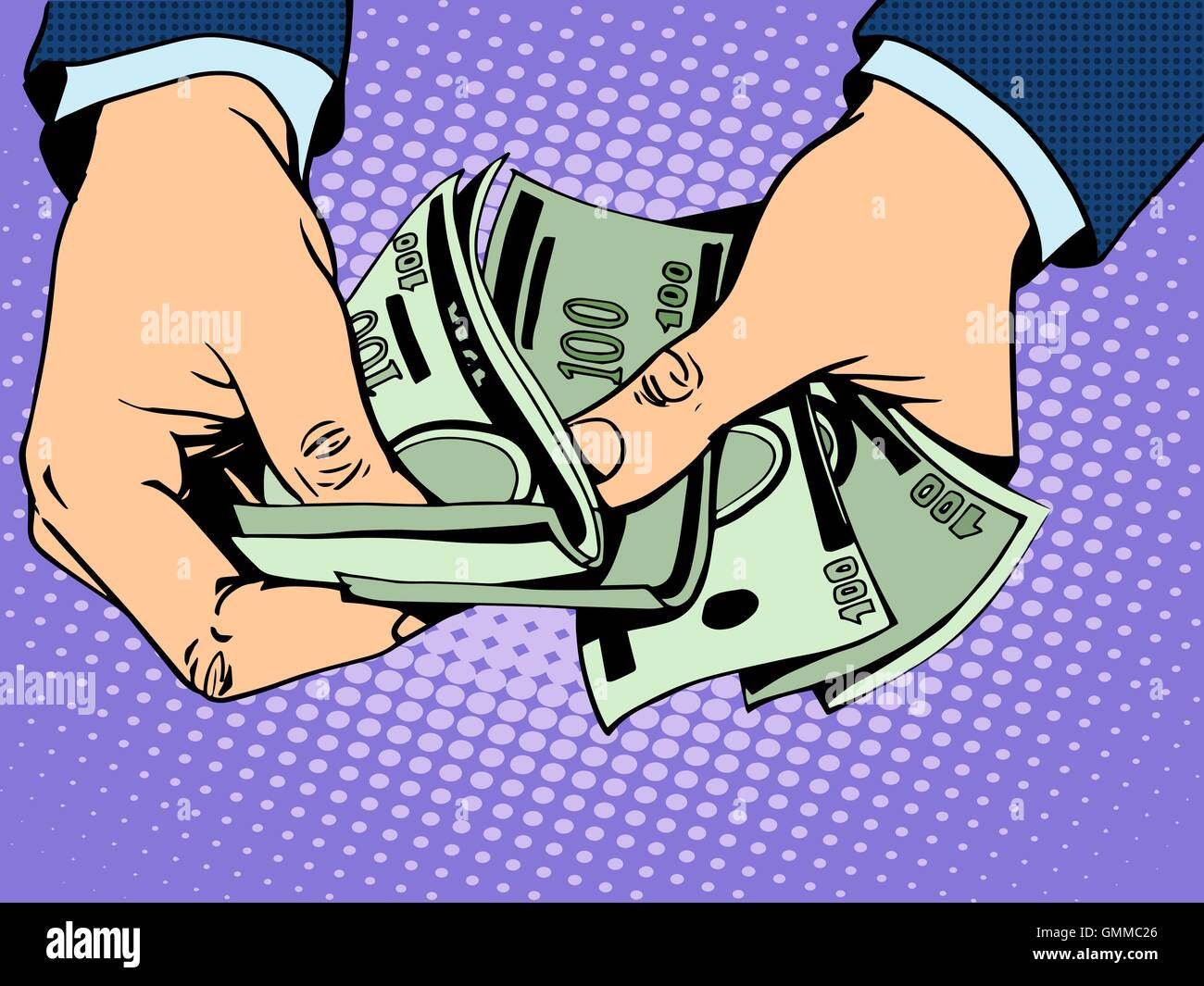 Money cash bills Stock Vector Images - Alamy