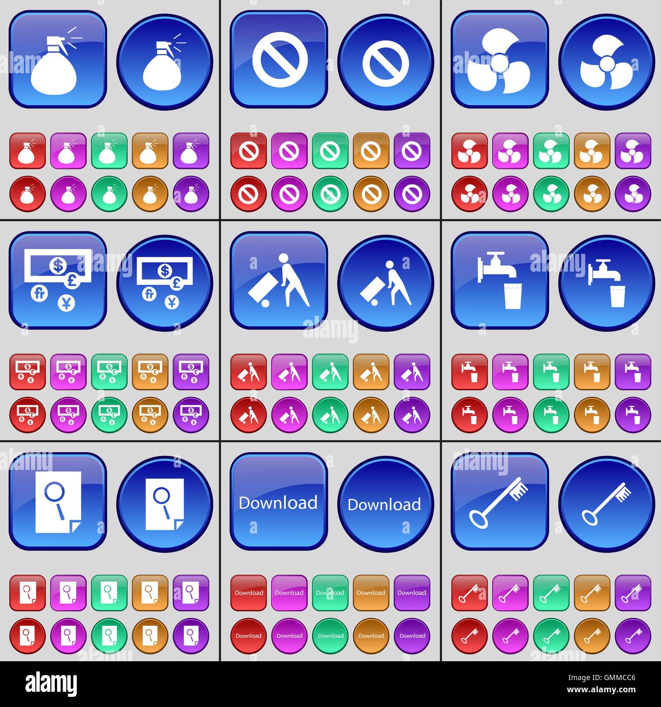 Stop tap key Stock Vector Images - Alamy