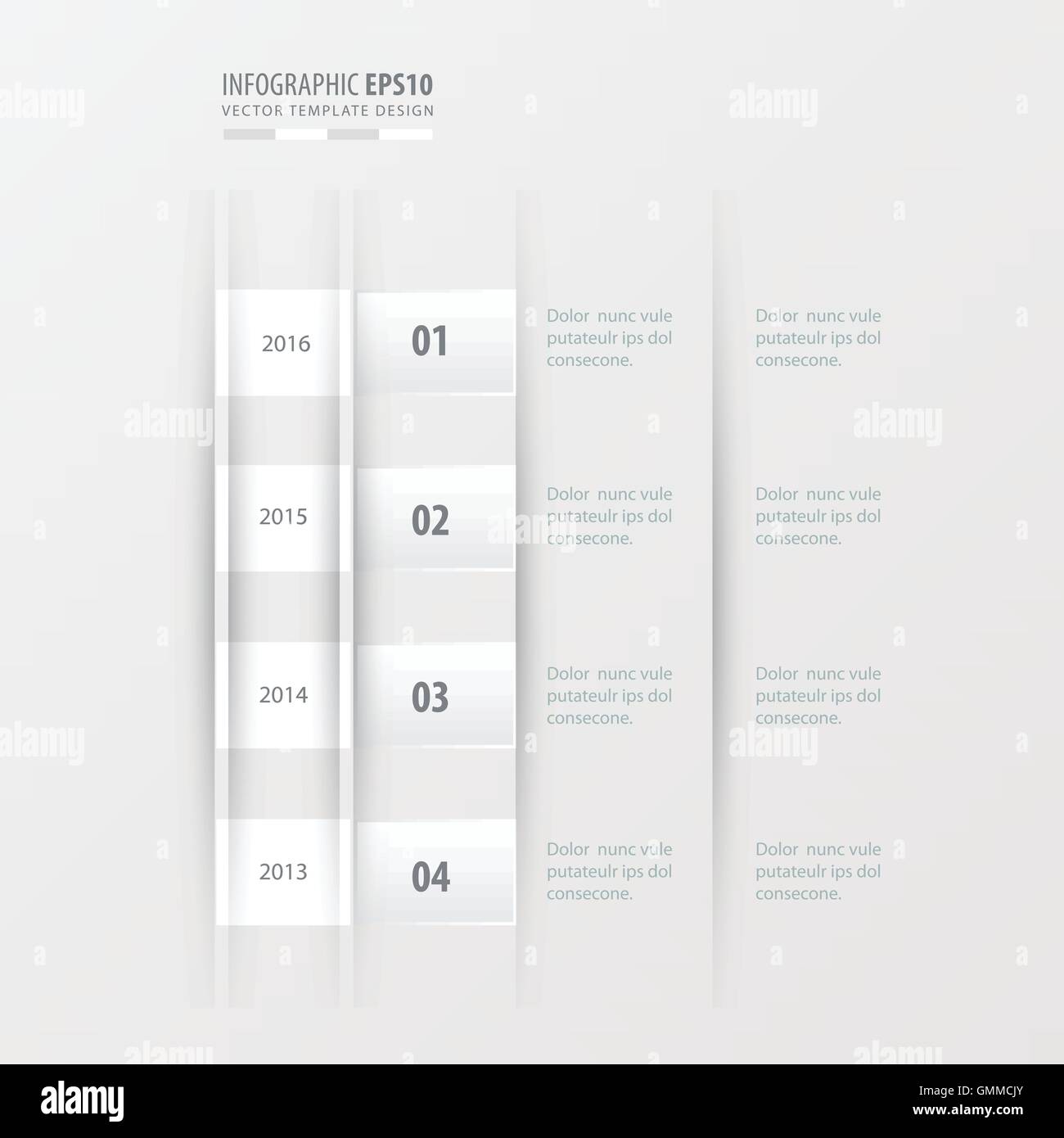 Timeline design white color hi-res stock photography and images - Alamy