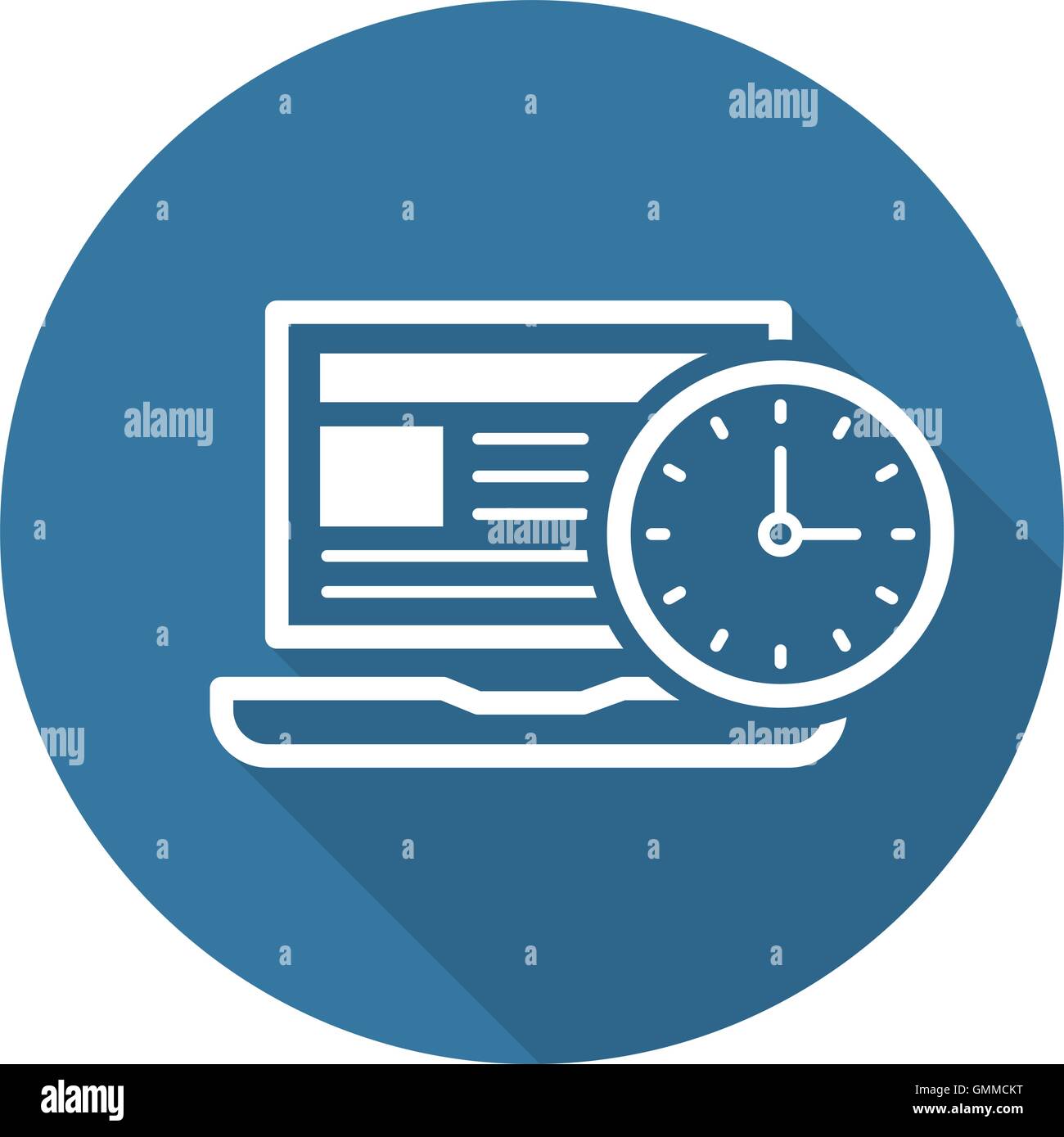 Time Management Icon. Business Concept. Flat Design Stock Vector Image ...