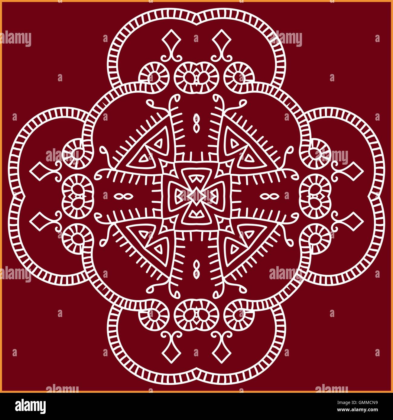 Folk, Tribal Design, Motif, Wall Painting Stock Vector Image & Art - Alamy
