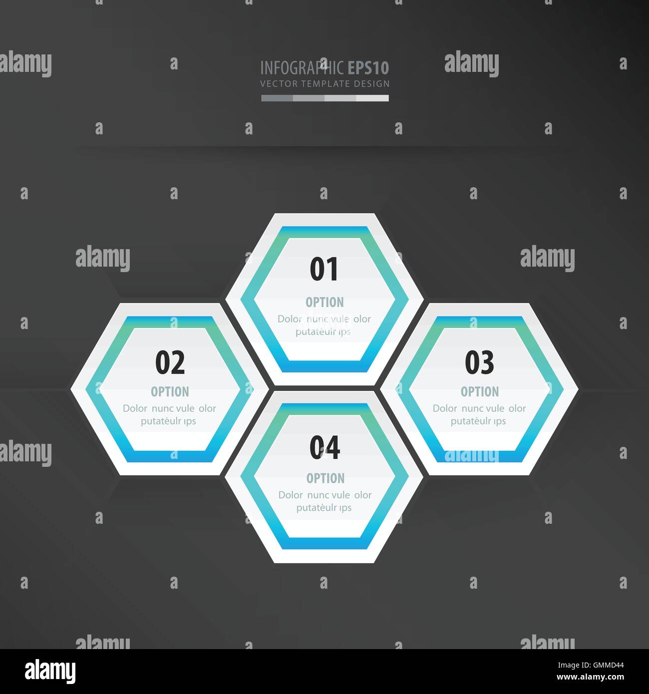 Hexagon presentation neon blue Stock Vector Image & Art - Alamy