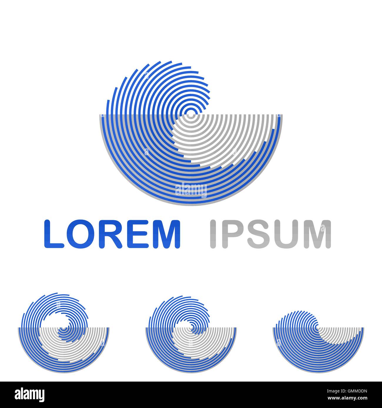 Blue logo design Stock Vector Images - Alamy