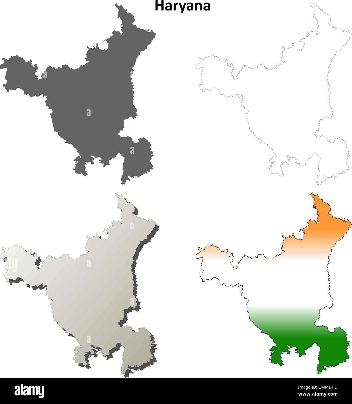 Haryana map hi-res stock photography and images - Alamy