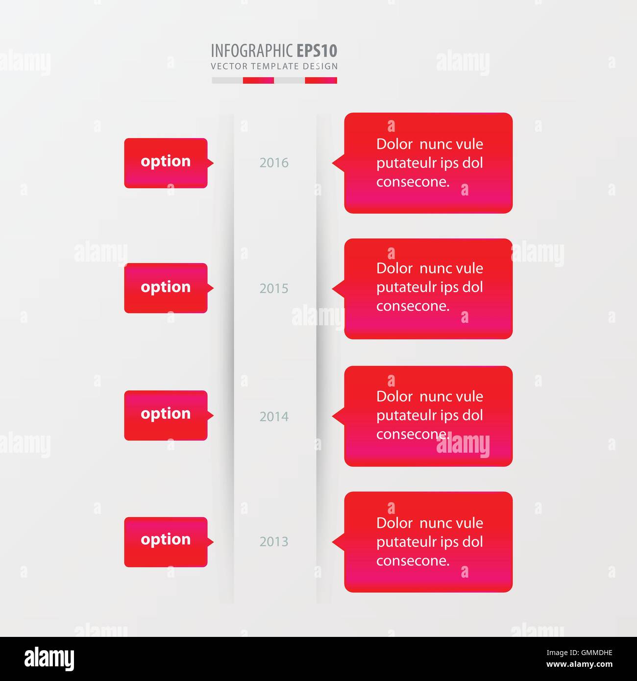 timeline template pink gradient color Stock Vector Image & Art - Alamy
