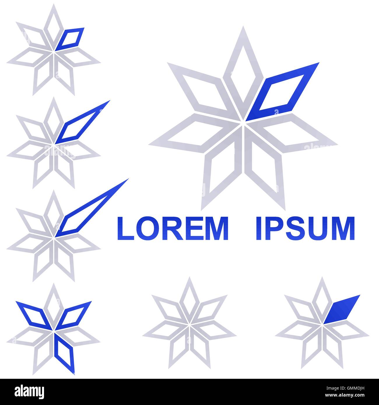 Star technology symbol design set Stock Vector Image & Art - Alamy