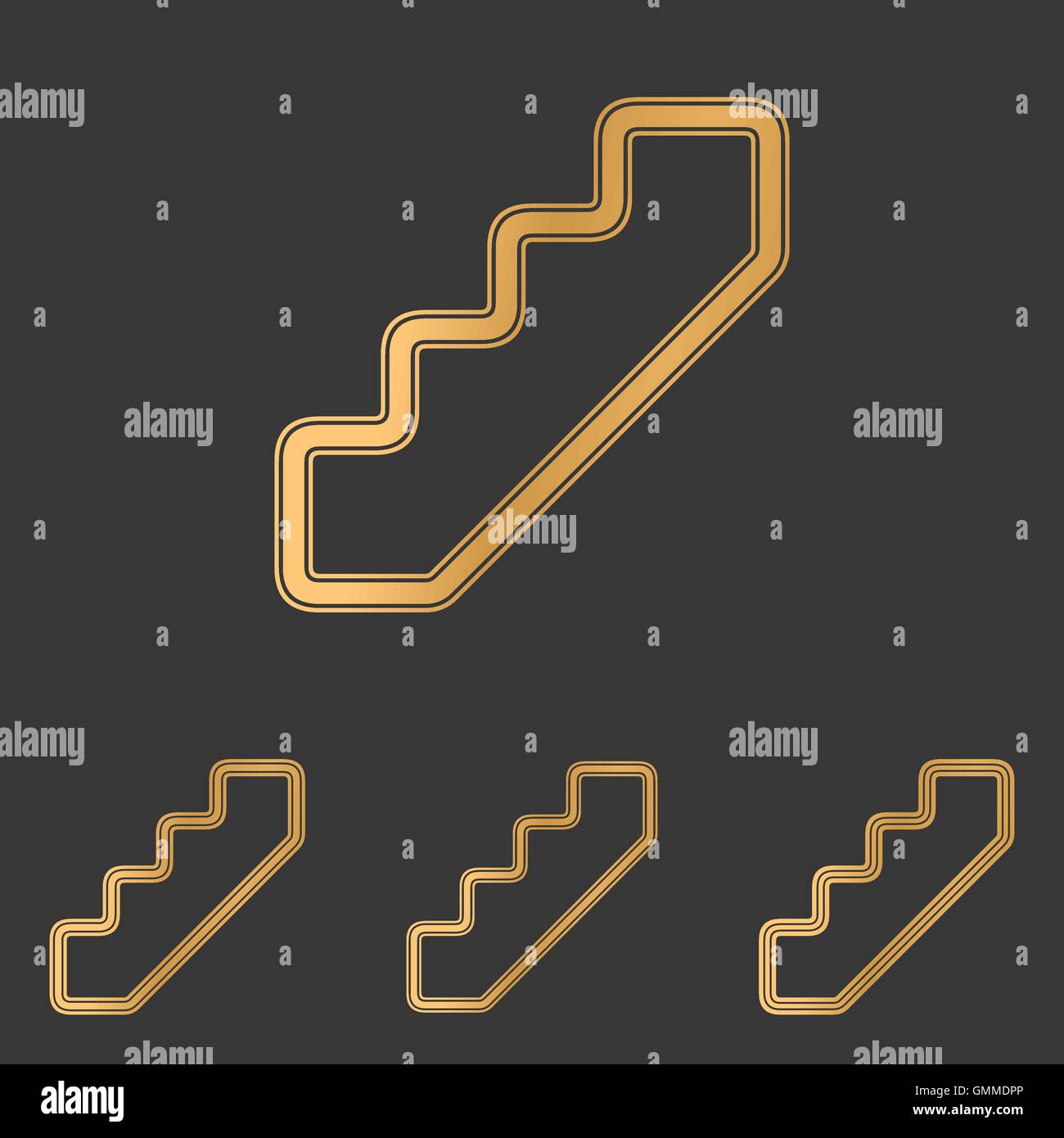 Striped stairway Stock Vector Images - Alamy