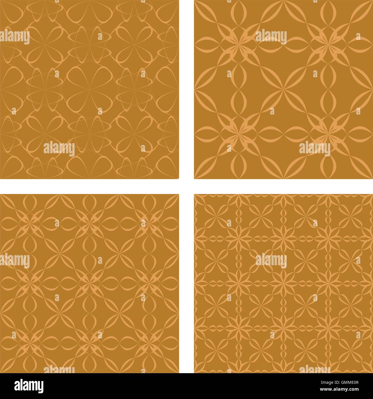 Bronze color seamless pattern background set Stock Vector Image & Art ...