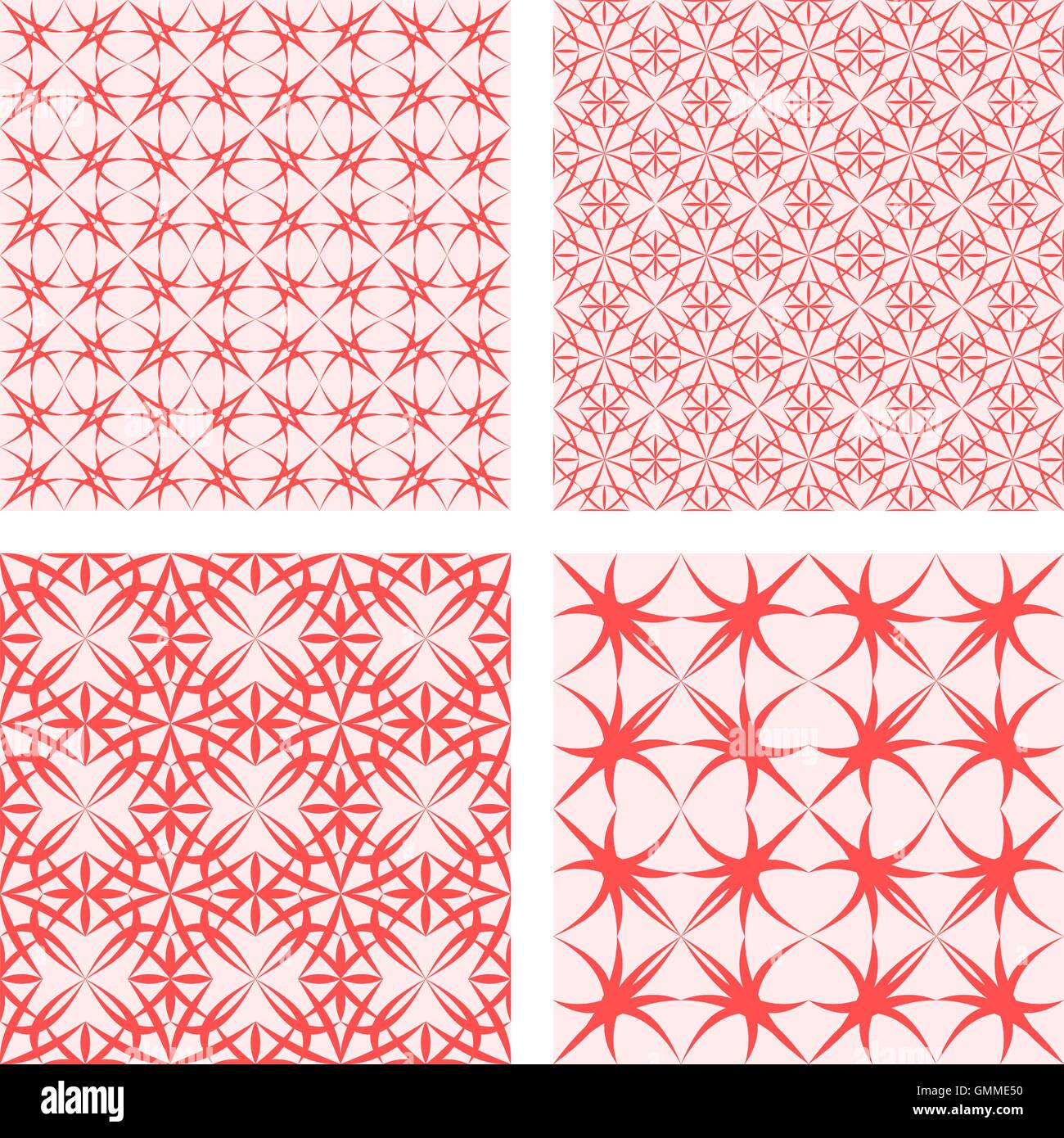 Red abstract wave patterns Stock Vector Images - Alamy