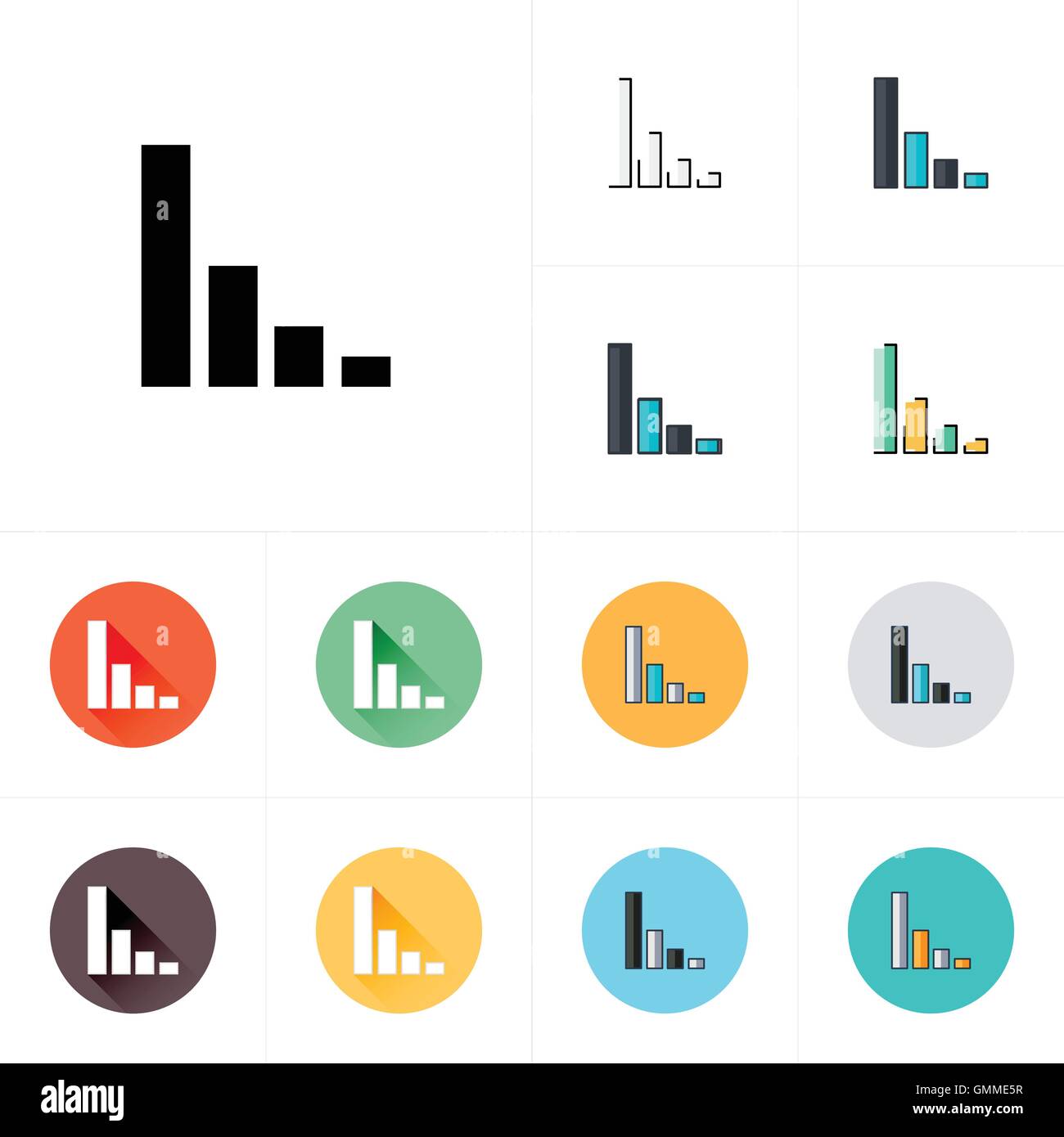 Business graph chart icon Stock Vector Images - Alamy