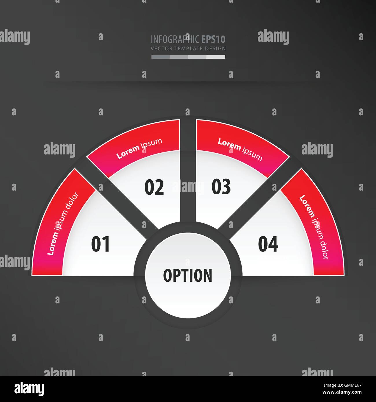 Semicircle layout Stock Vector Images - Alamy