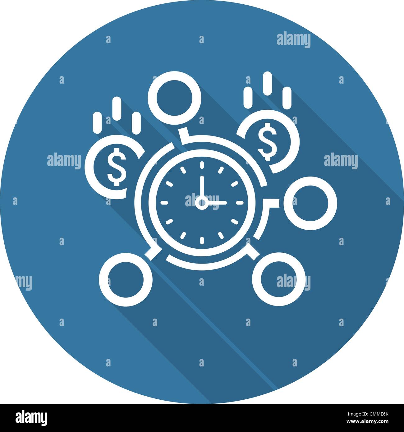 Value time icon flat design Stock Vector Images - Alamy