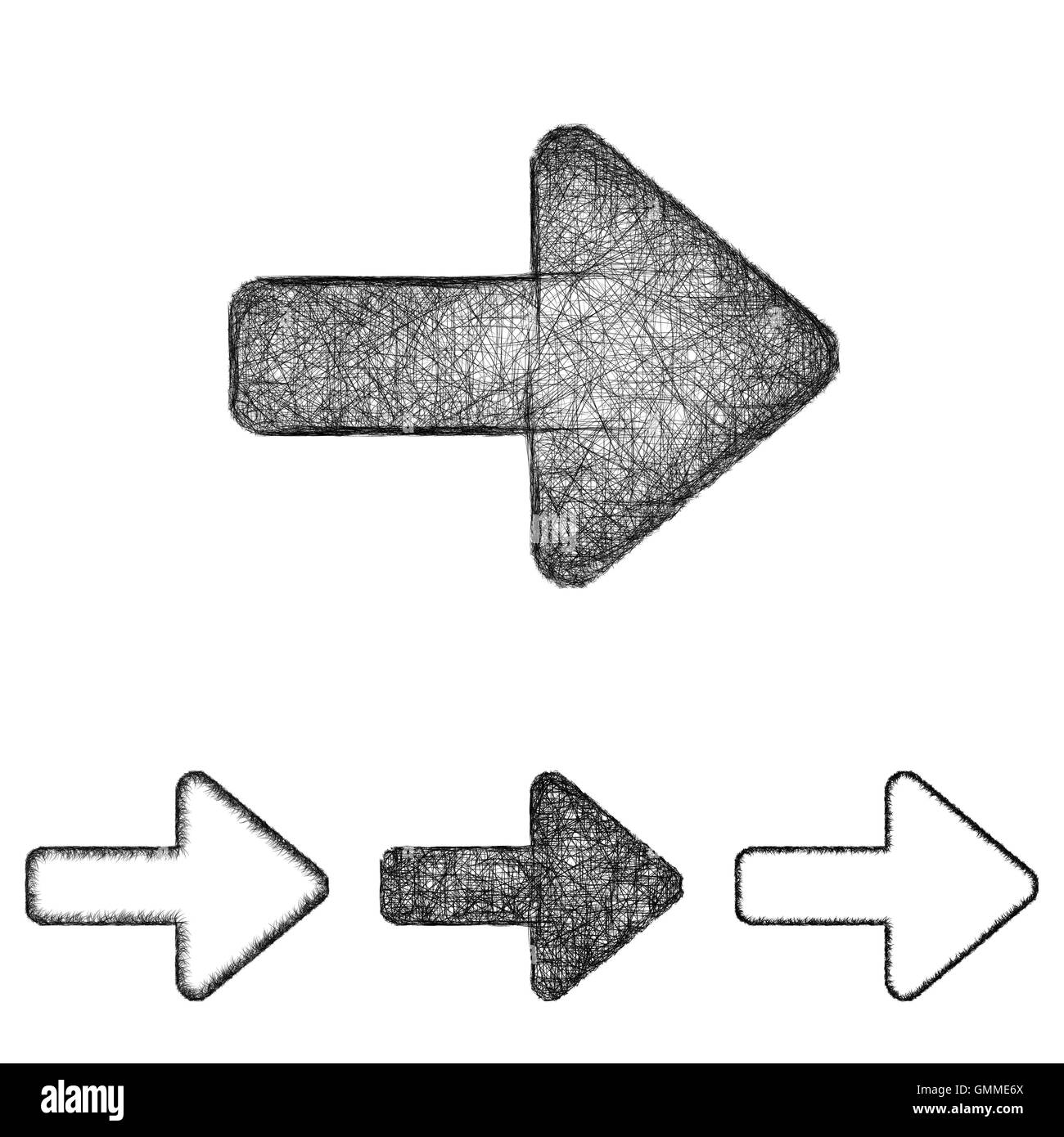 Forward icon set - sketch line art Stock Vector Image & Art - Alamy