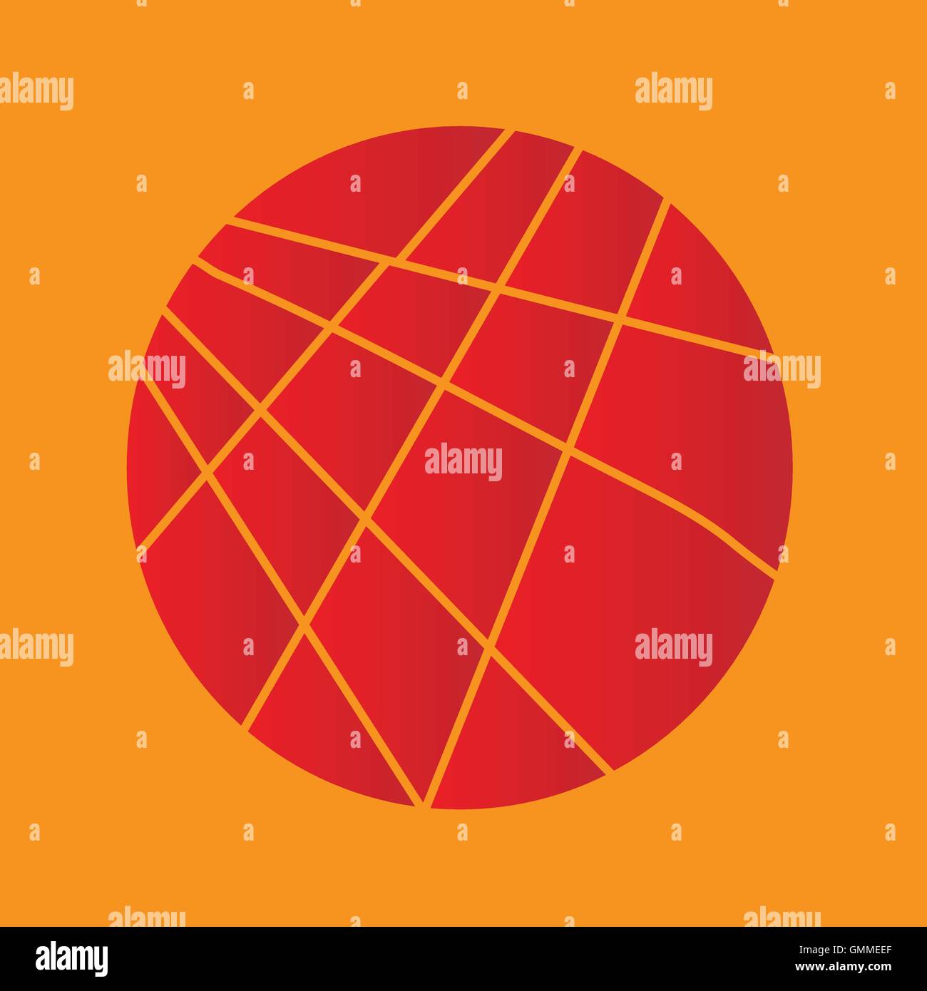 Sliced Red Circle Stock Vector Image & Art - Alamy