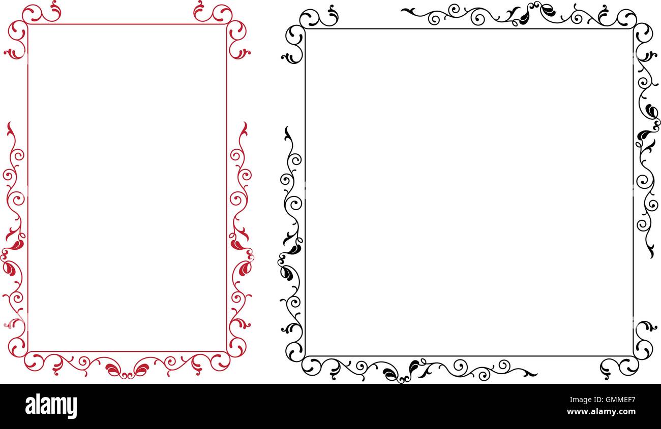 Frame Border Design Stock Vector Image & Art - Alamy