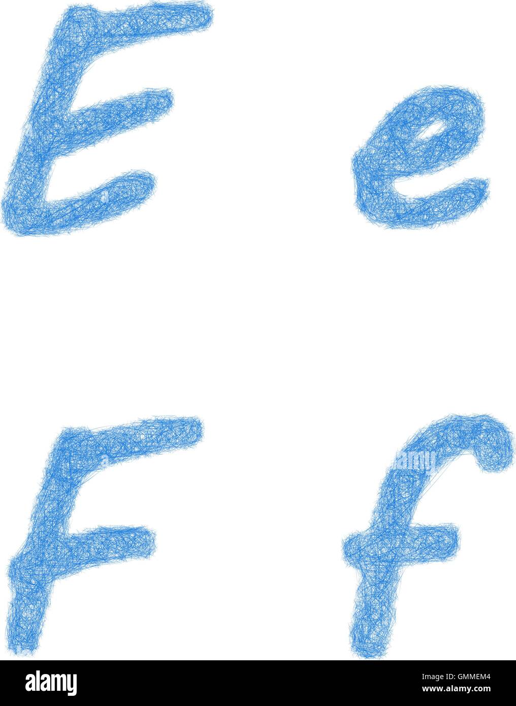 Alphabet letters written blue Stock Vector Images - Alamy