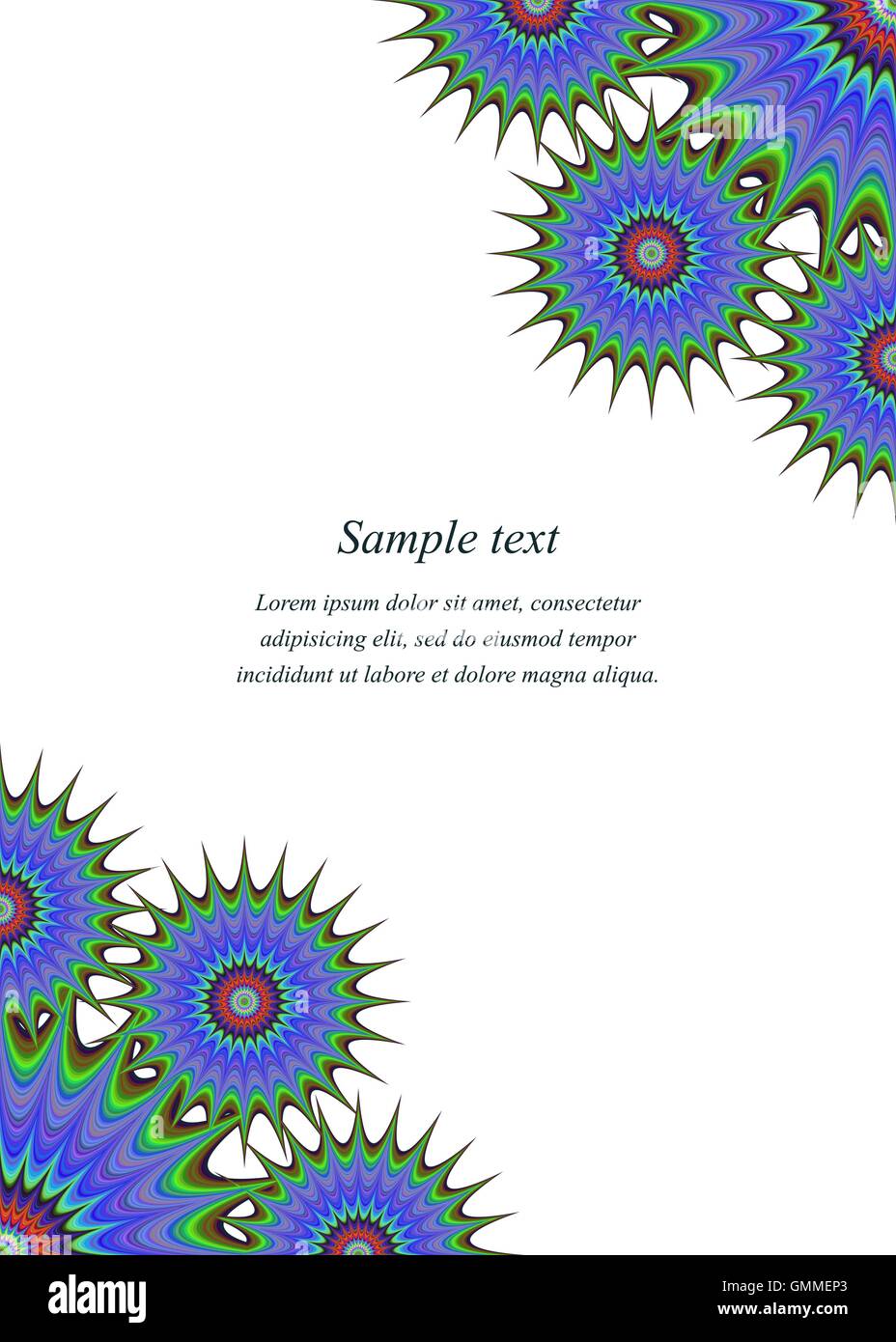 Color page corner design template Stock Vector Image & Art - Alamy