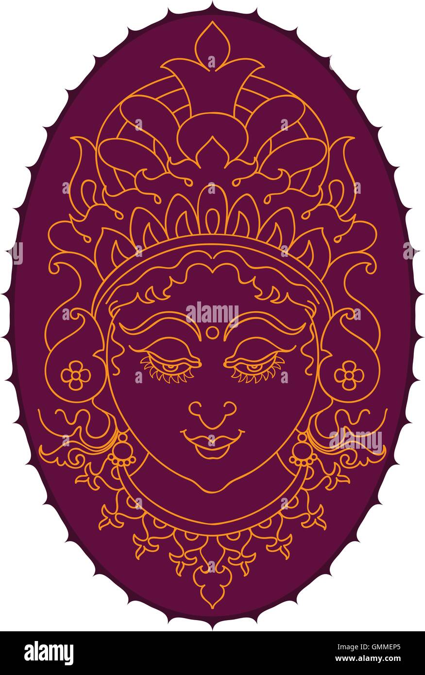 Durga Goddess of Power Stock Vector Image & Art - Alamy