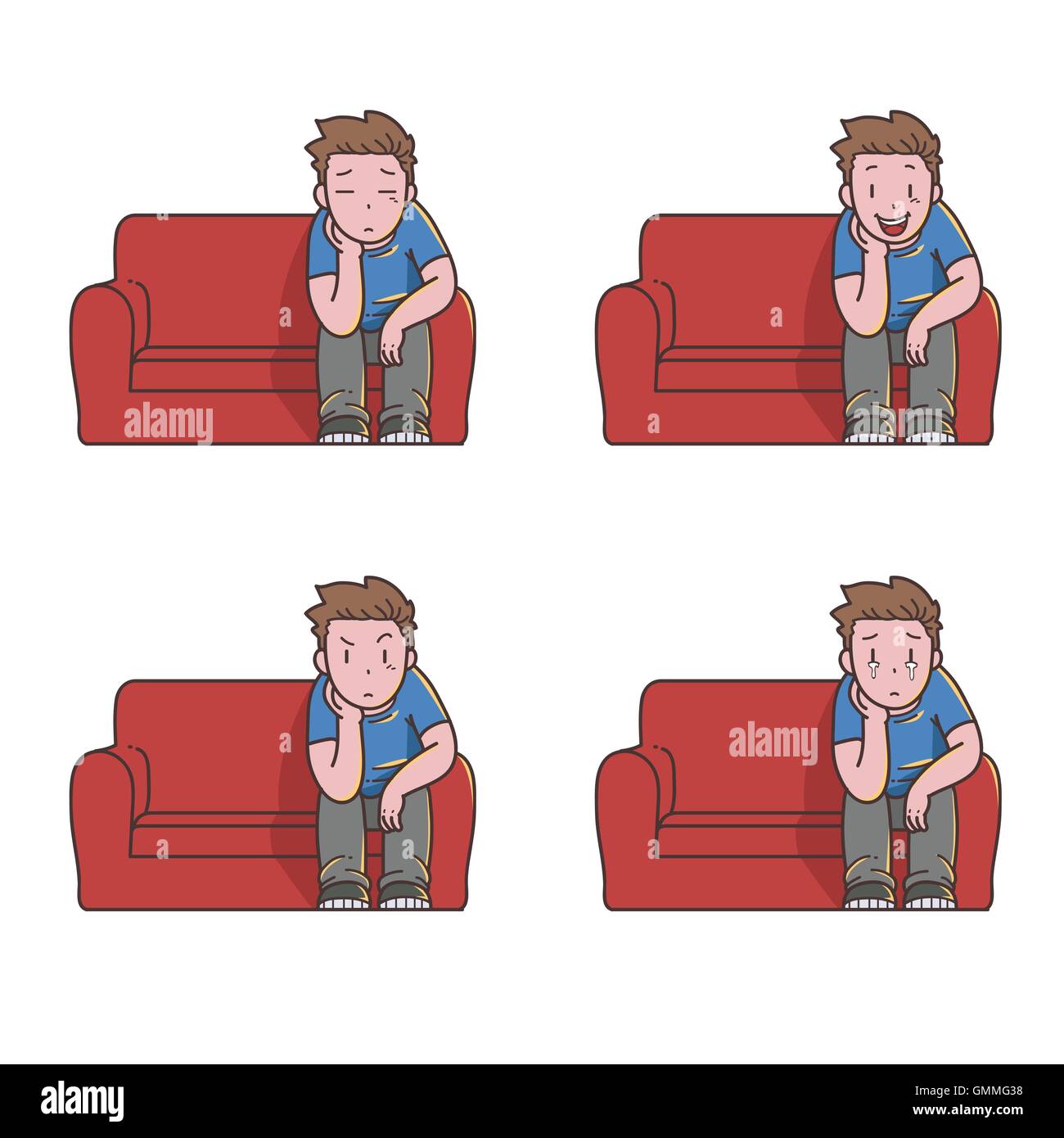 Couch alone Cut Out Stock Images & Pictures - Alamy